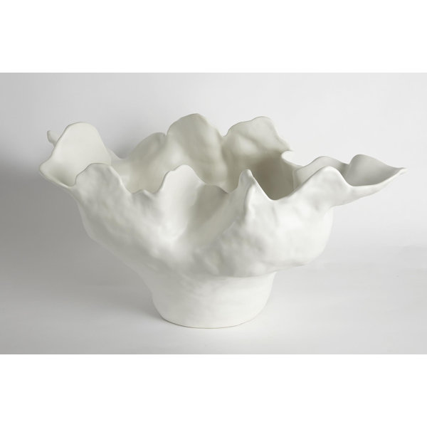 Global Views Meteor Bowl-Ivory & Reviews | Wayfair